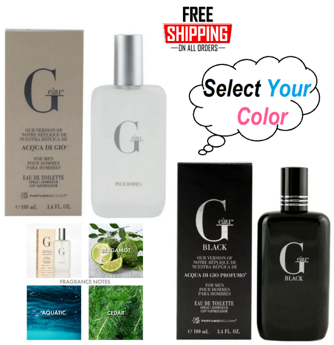 G Eau Version of ACQUA Di Gio Cologne Spray for Men 3.4 Oz Geau for ...
