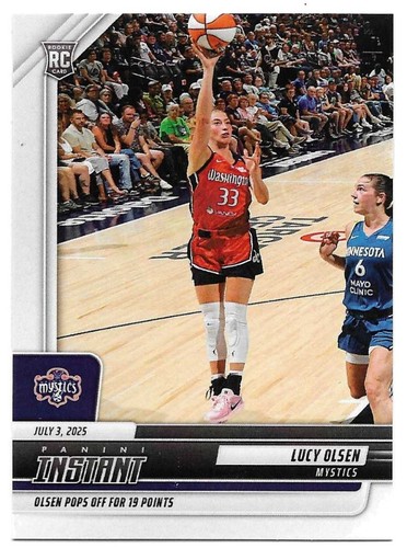 Lucy Olsen ROOKIE 2025 Panini Instant #127 SP /168 Mystics | eBay