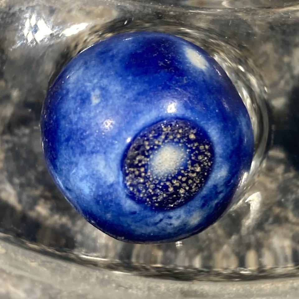 Vintage German Handmade Clay Blue Bennington Marble .66” U16 | eBay