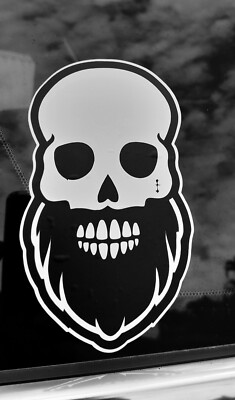 Beard Skull Vinyl Car Decal Sticker | eBay Australia