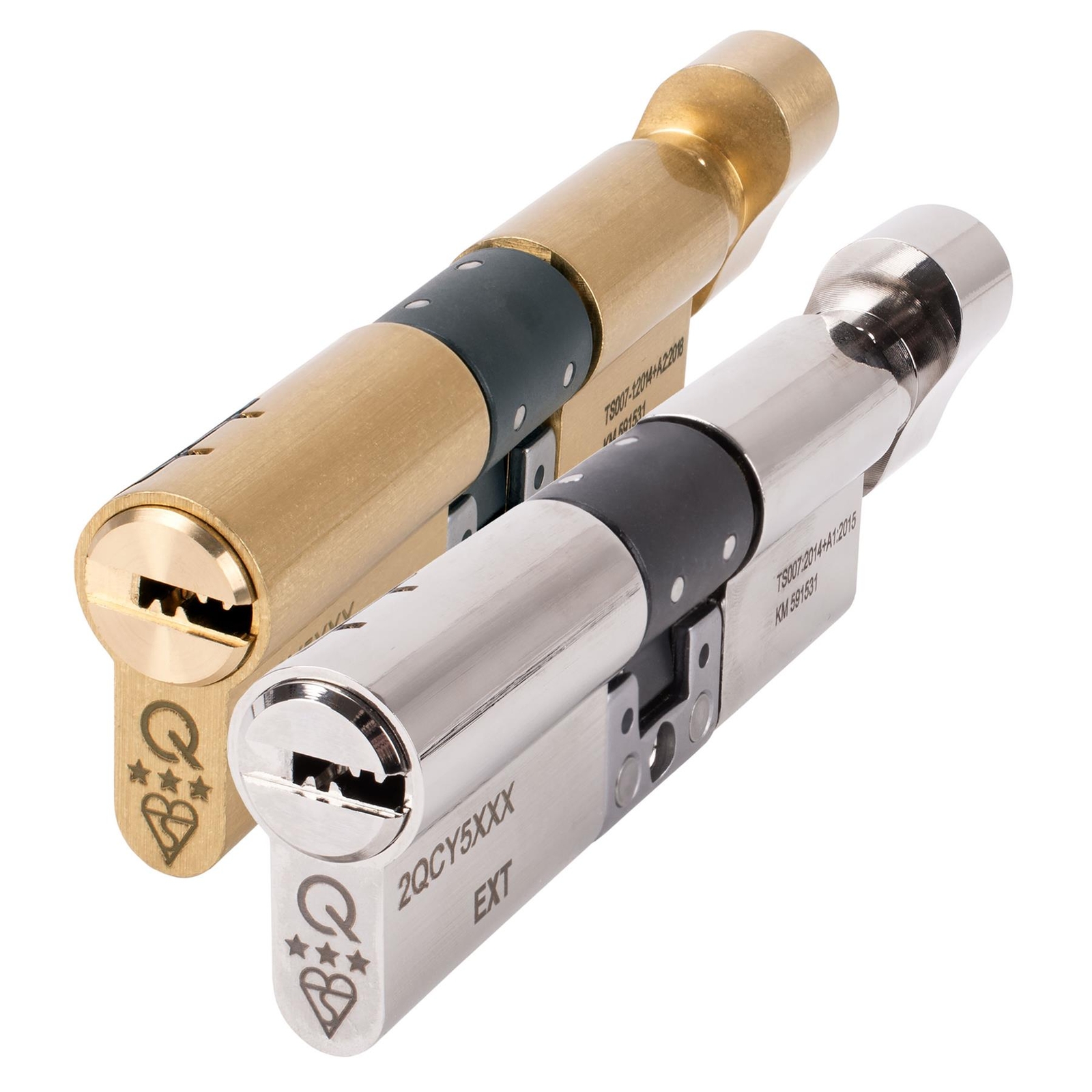 Thumb Turn Euro Cylinder uPVC Door Lock Barrel 3 Star T007 5 Keys ...