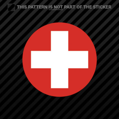 Swiss Air Force Roundel Sticker Self Adhesive Vinyl Switzerland CHE CH ...