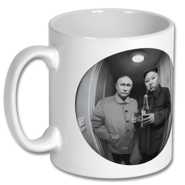 Putin Russia Kim Jong Korea spyhole funny mug cup parody camera funny ...