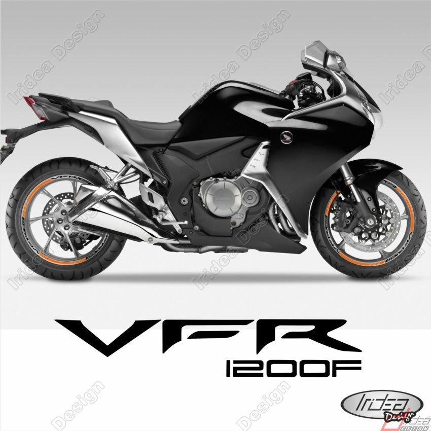 PROFILI ADESIVI SPORT CERCHIO GRAFICA STICKERS PER HONDA VFR 1200 F ...