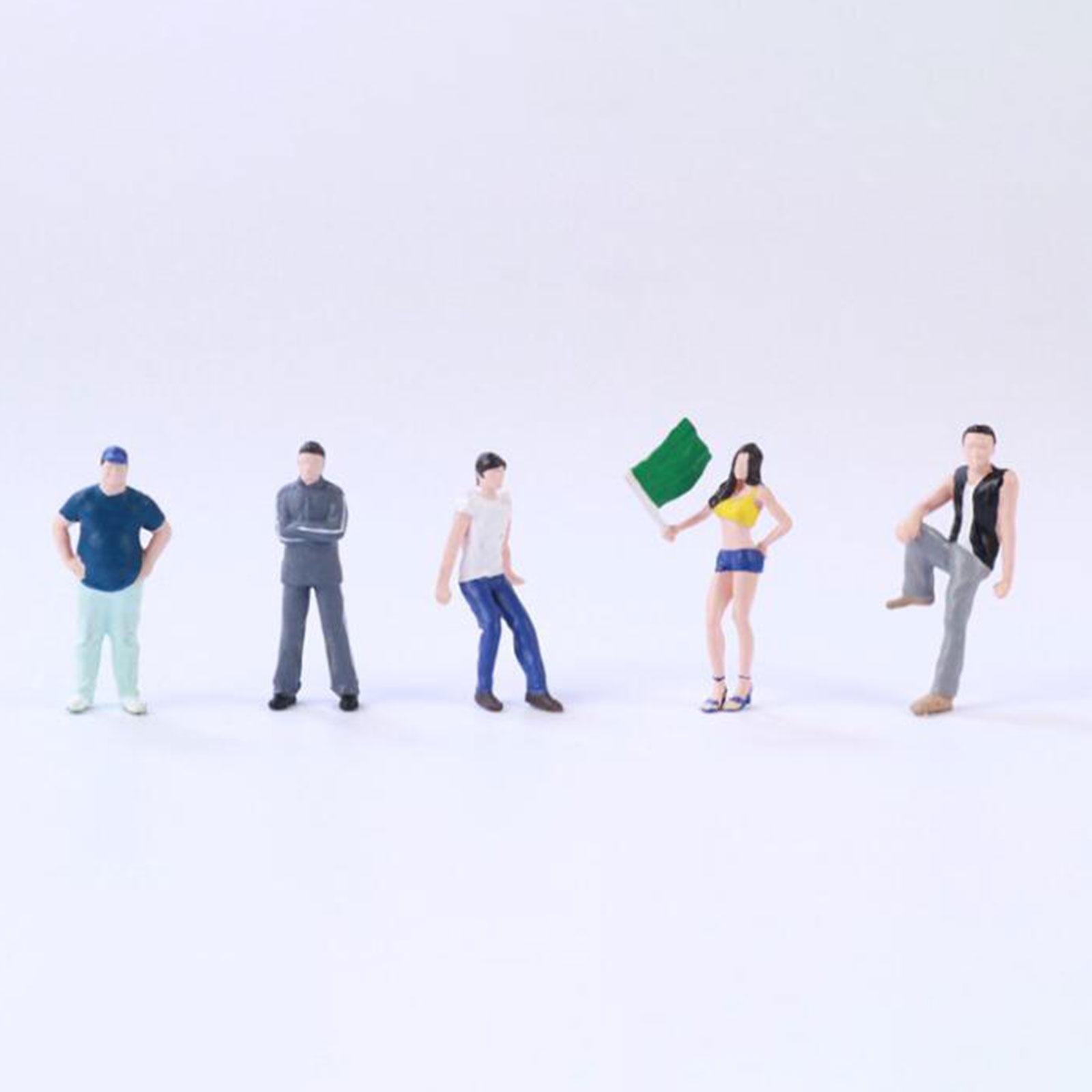 5Pcs 1/64 Scale People Figure Miniature Model Figures Model | eBay
