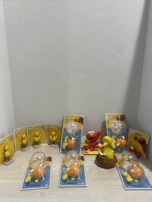Sesame Street Elmo, Big Bird, Dorothy Aquarium Ornaments Figures Fish ...