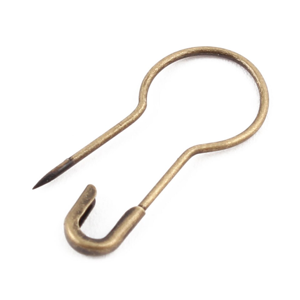 Calabash Shape Craft Swing Tag DIY Safety Pins Hooks Needles Bronze ...