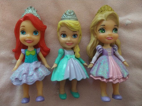 My First Disney Princess Mini 3" 6 Dolls Ariel Elsa Rapunzel | eBay