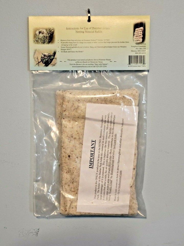 Songbird Essentials Hummer Helper Nesting Material Refills (NEW) | eBay