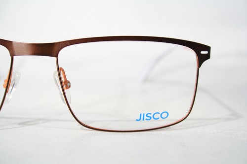 New JISCO 'Blau' Unisex Contemporary Brown Size Large Eyeglasses Frames ...