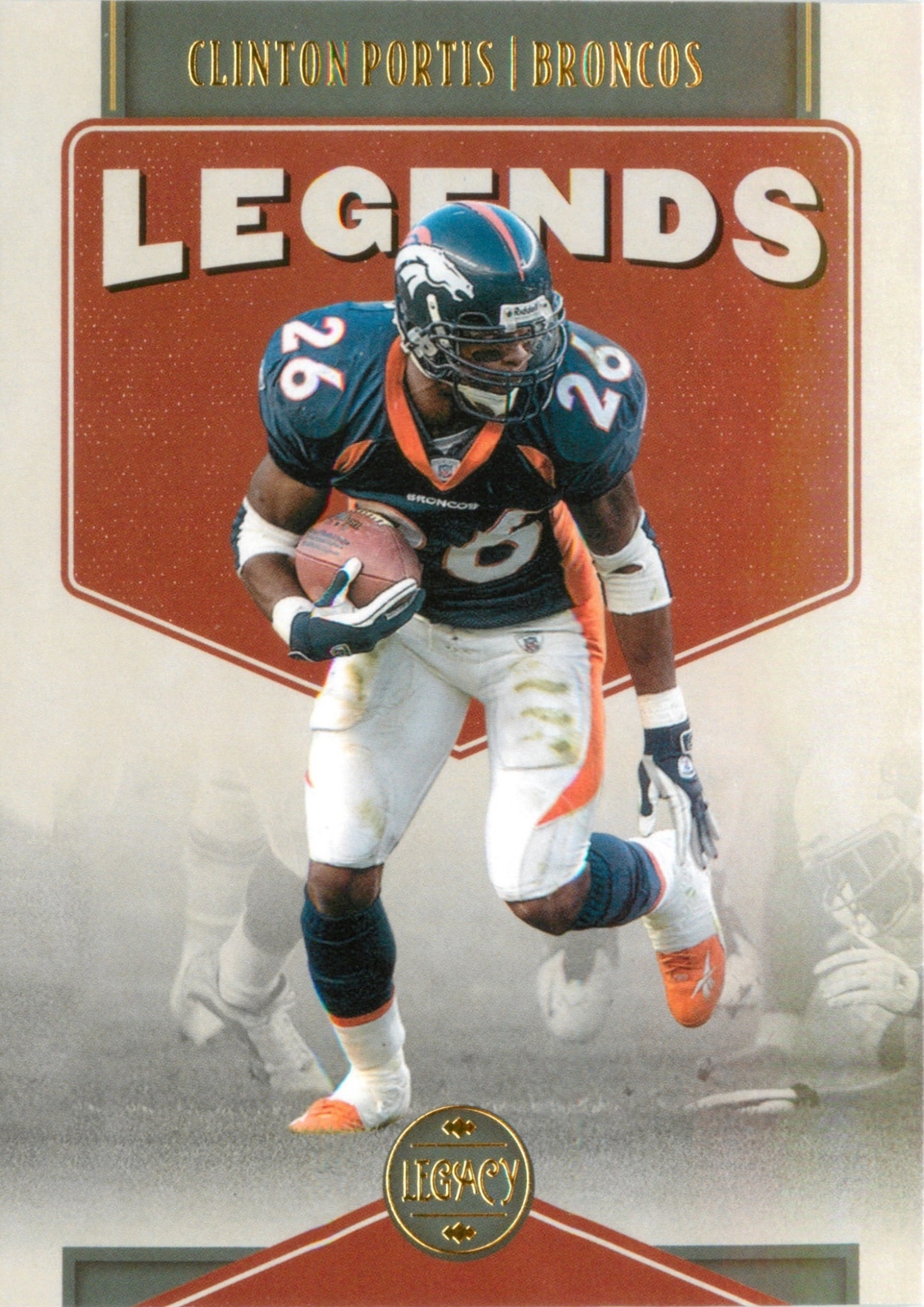 Clinton Portis 2022 Panini Legacy Football NFL Legends Card #129 Denver ...