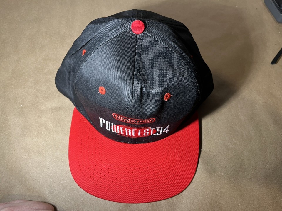 Nintendo Powerfest '94 Vintage Promo Black Snapback Hat Never Washed ...