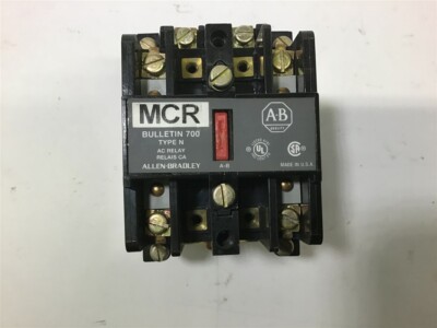 Allen-Bradley Mcr Ac Relay 700-N200A1 10 Amp | eBay