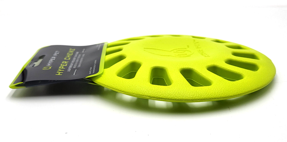 Hyper Pet Hyper Chewz Hubcap Frisbee Green Flying Disc Floating Dog ...