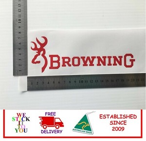 BROWNING BUMPER STICKER, VINYL DECAL, 9 colours, Brand new | eBay