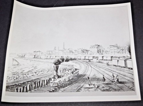 1852 Illinois Central Railroad Facsimile Photograph of ICRR Chicago ...