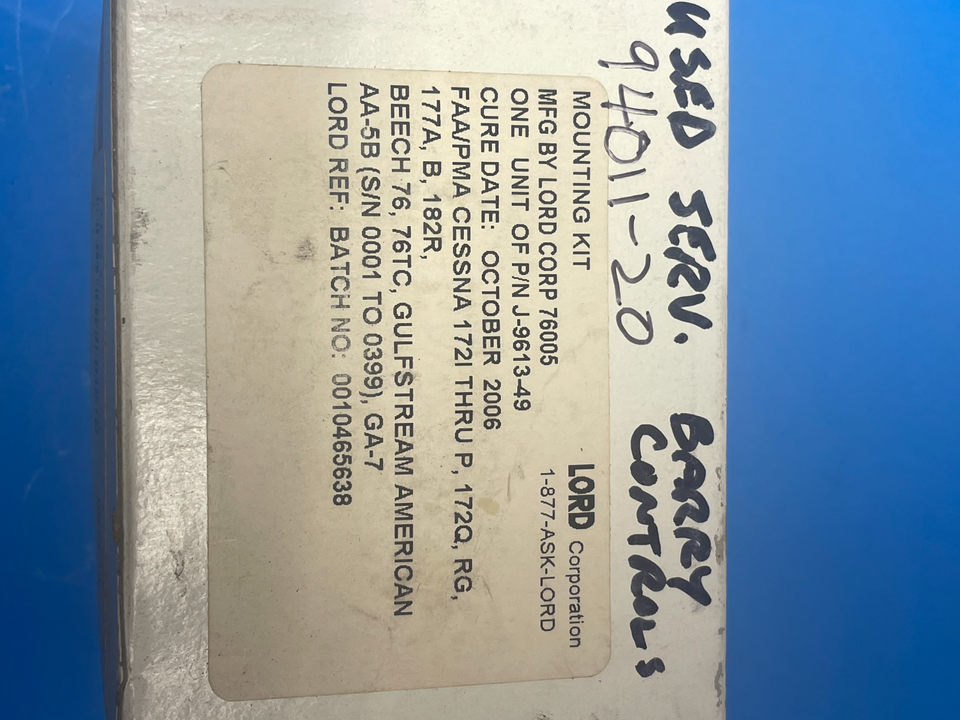 Lord Mounts Engine Mounting Kit (Part # J-9613-49) | eBay