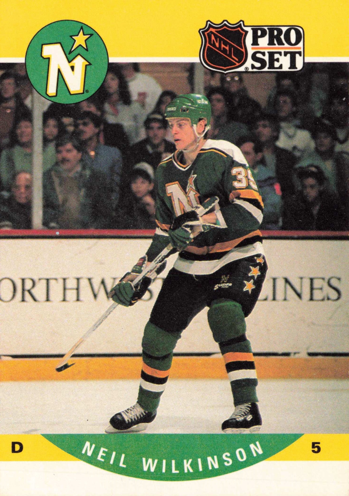 Neil Wilkinson 1990 Pro Set #465 Minnesota North Stars | eBay