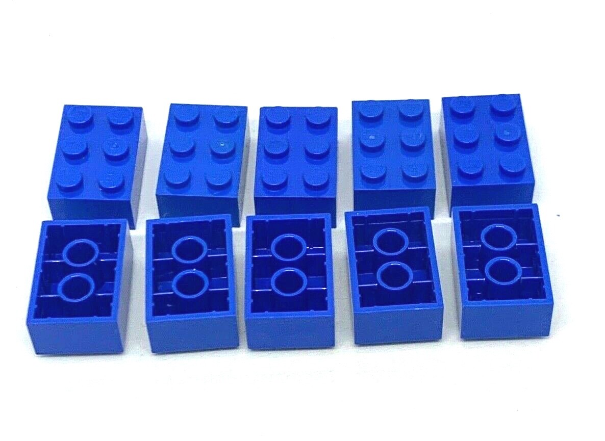 2x3 LEGO BLUE Lot of 10 Parts Pieces #3002 2 X 3 | eBay