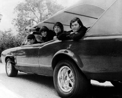 The Monkees TV series the guys inside their Monkeesmobile Pontiac GTO ...