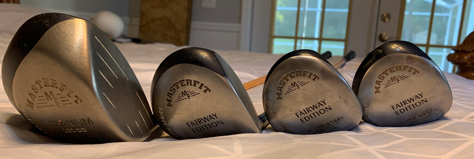 SET OF 4 MASTERFIT DRIVERS FAIRWAY EDITION TITANIUM DEEP FACE 65 ...