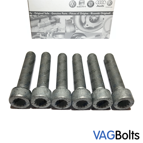 6x Genuine VW Audi CV Driveshaft Axle to Gearbox Spline Bolt M10x52 ...