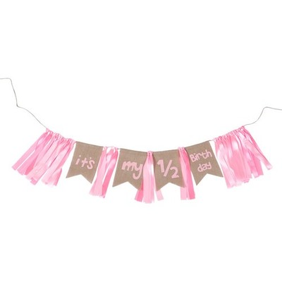 Chair String Flag High Banner Birthday Highchair Decoration Happy ...