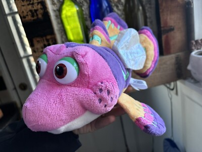 Jim Henson Splash and Bubbles Pink Mandarin Dragonet Fish Stuffed Plush ...