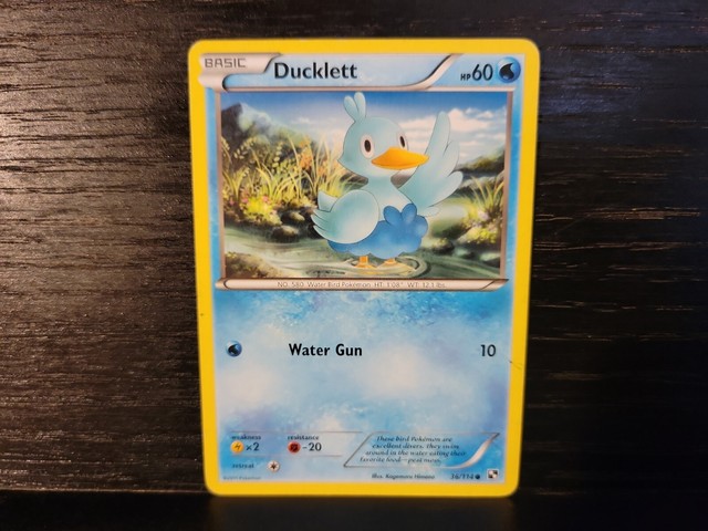 Pokémon TCG Ducklett Black and White 36/114 Regular Common for sale ...