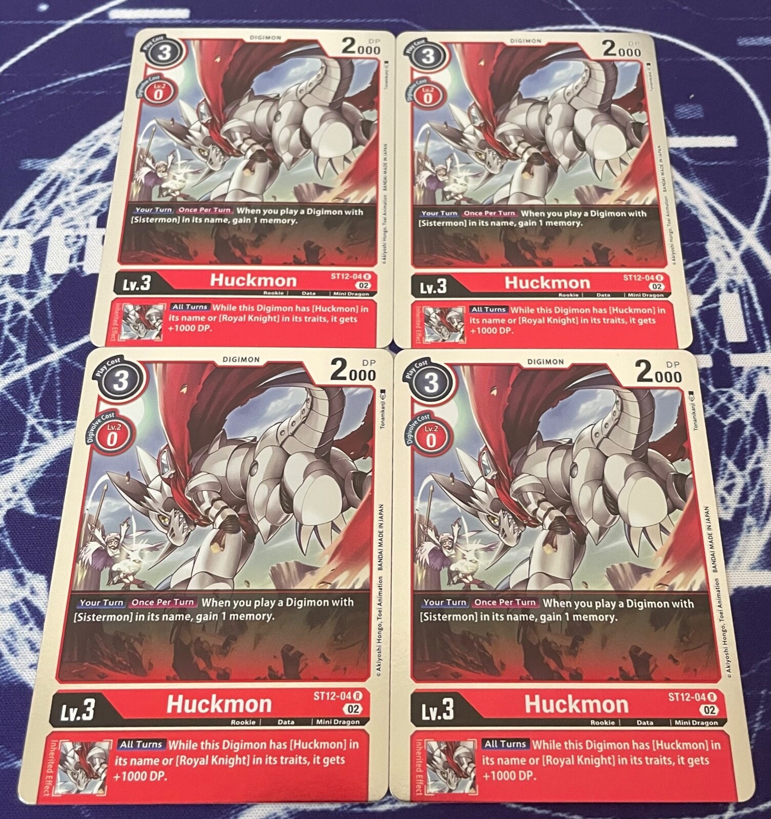 x4 Huckmon ST12-04 R Playset Digimon TCG Starter Deck 12 Jesmon | eBay