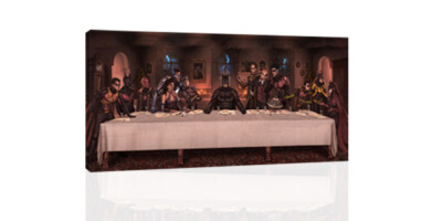 Batman Last Supper - CANVAS OR PRINT WALL ART | eBay