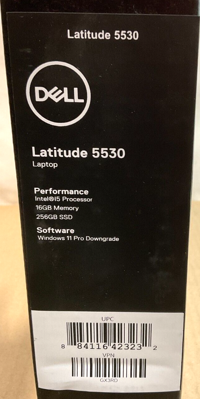 Dell Latitude 5530 15.6'' (256GB SSD Intel Core i5-1245U 1.6GHz 16GB ...