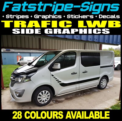 to fit RENAULT TRAFIC MK3 LWB GRAPHICS STICKERS DECALS STRIPES ...