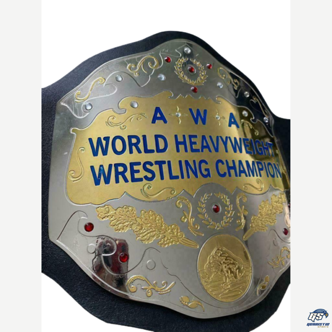AWA World Heavyweight 2mm Wrestling Championship Belt adult Size ...
