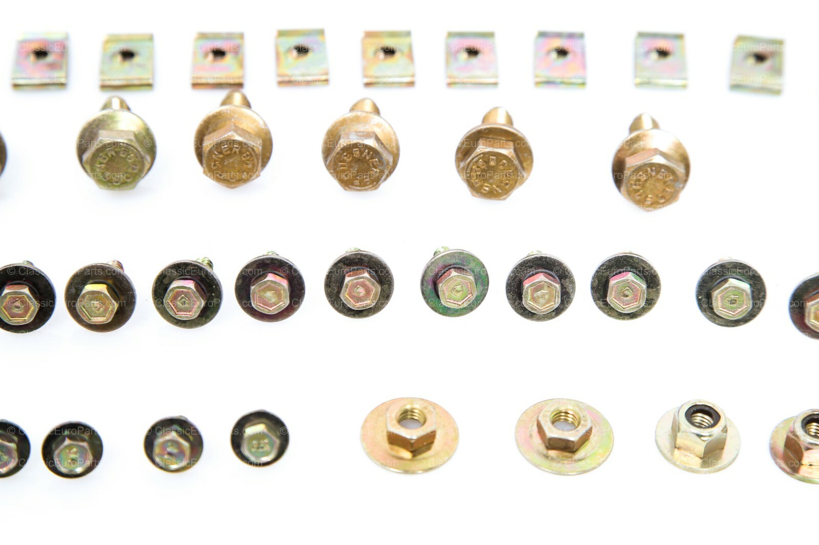 BMW E23 Euro Front chrome BUMPER Rubber Trim Clips 725 728 730 732 733 ...