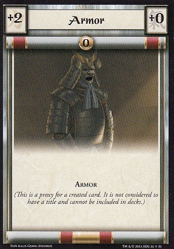 5 x Armor (Token) L5R CCG Twenty Festivals legal | eBay