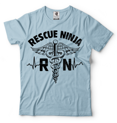 Gift For Nurse Rescue Ninja T-shirt Funny Medical T-shirts Graduation T ...