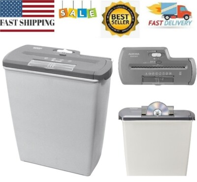Commercial Office Shredder Paper Destroy Strip-Cut Heavy Duty CD DVD ...