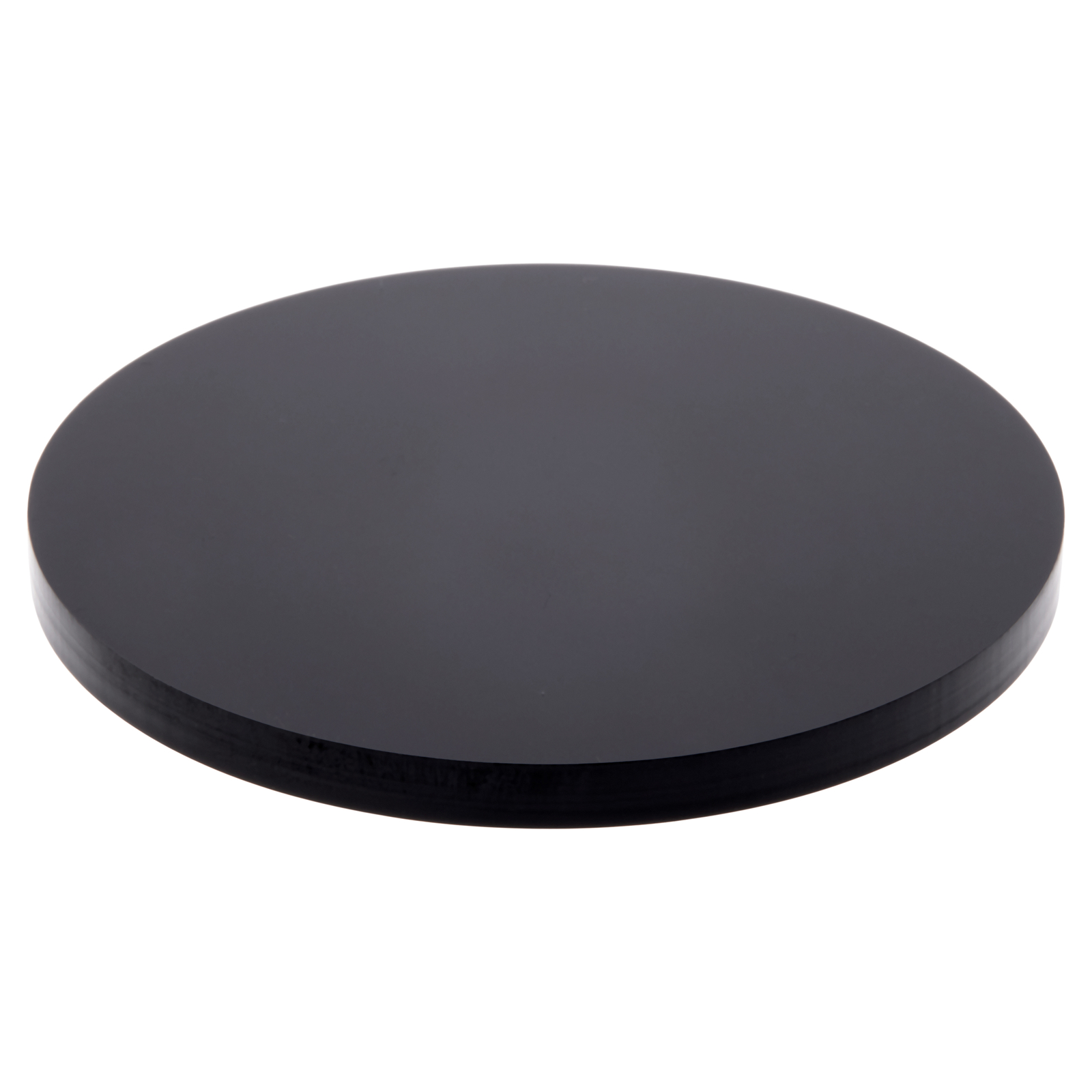 Plymor Black Acrylic Round Standard-Edge Display Base 3"W x 3"D x 0.25 ...