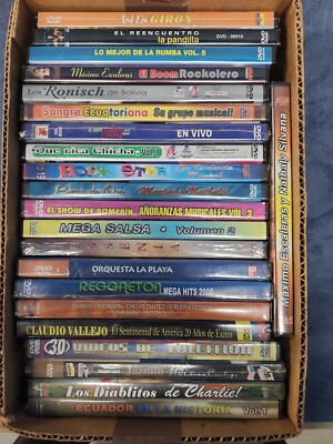 NEW lot of 22 Latin Music Video DVDS Spanish NEW dvdAAI | eBay