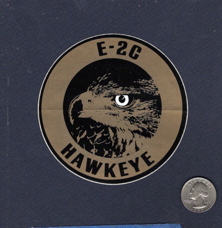 Sticker E-2C E-2 HAWKEYE US NAVY VAW Grumman Squadron Aircraft Patch ...