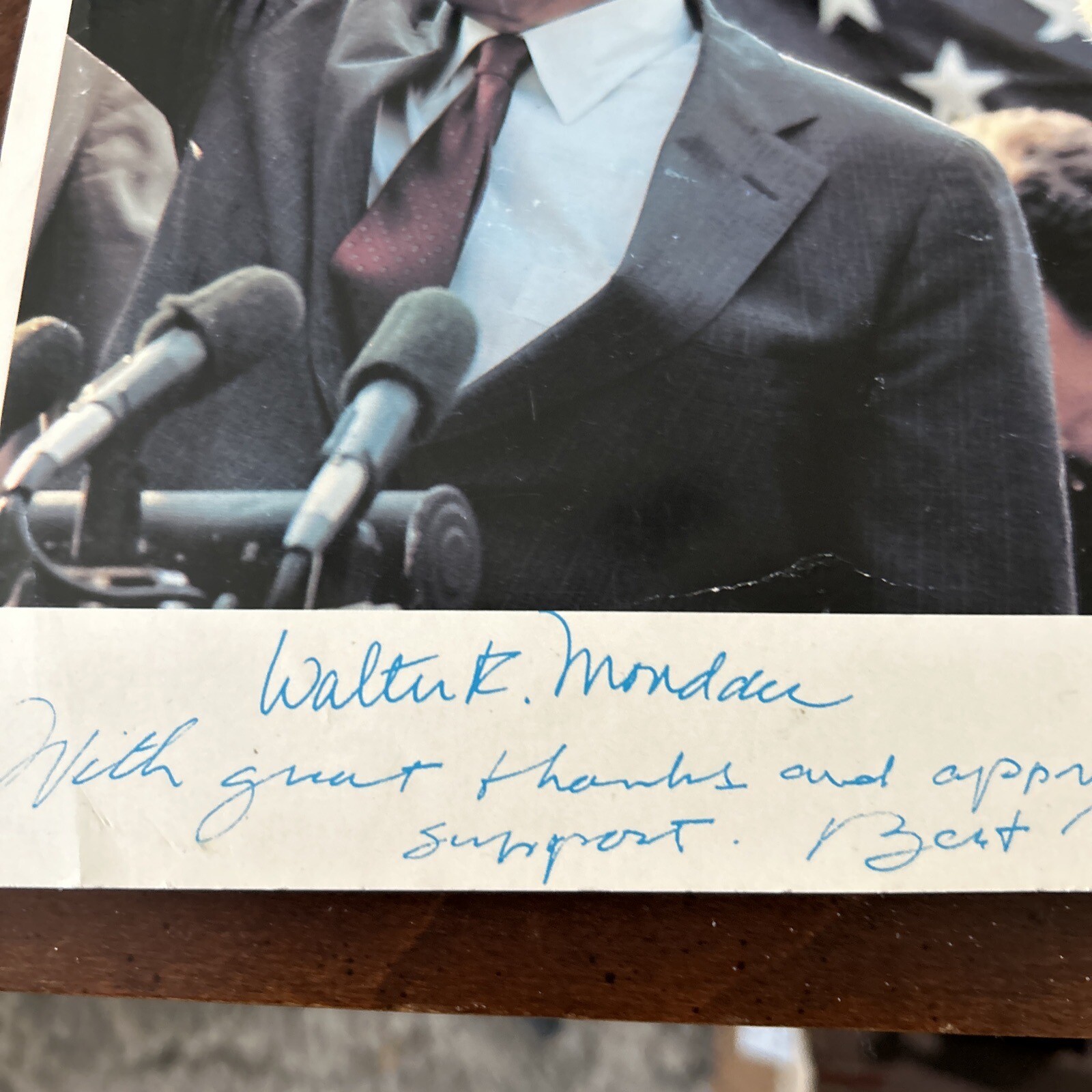 1984 Walter Mondale Geraldine Ferraro Campaign Photolithograph Souvenir ...