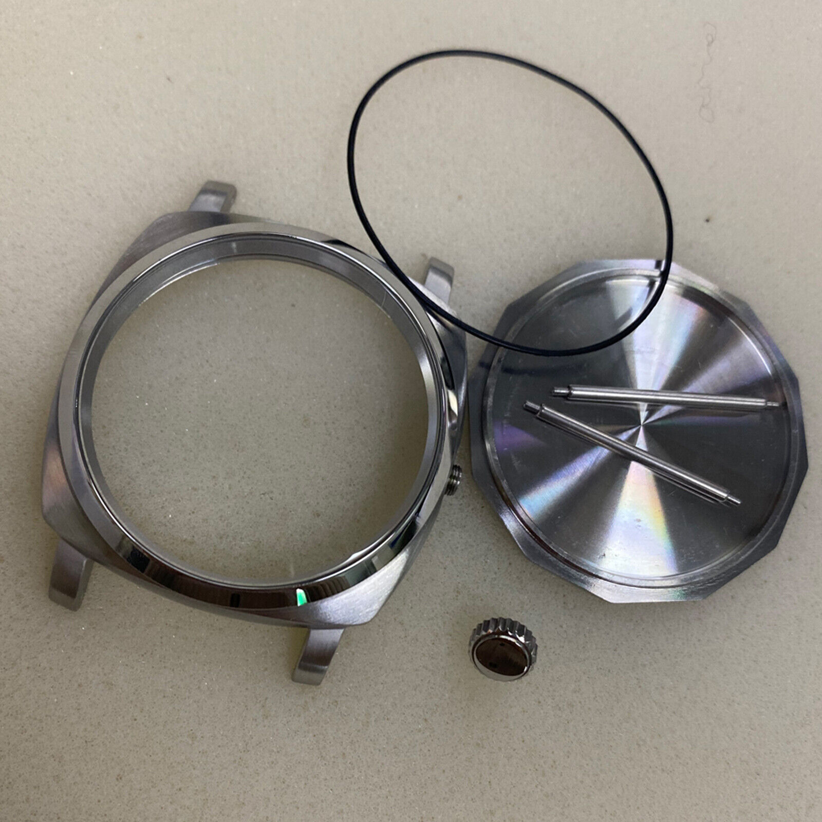 47MM Watch Case Replacement Brushed Watch Shell for ETA 6497/6498 ...