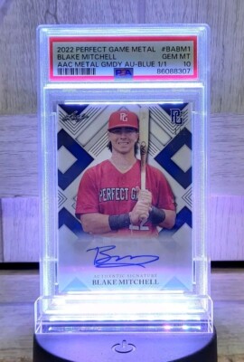 2022 Leaf TRUE #1/1 PSA 10 Gem Mint Blake Mitchell #1 Prospect RC Auto Sealed | eBay