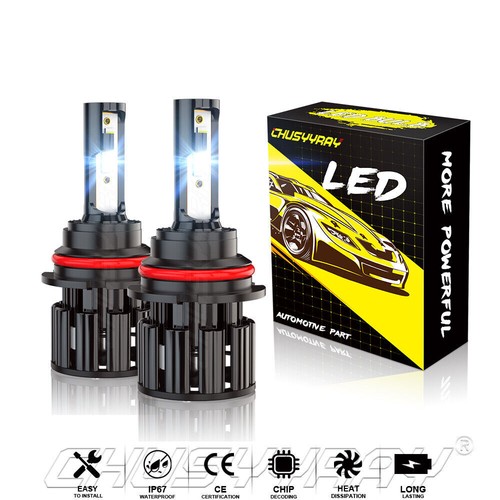 Parts Accessories Fit For Ford 6000K 9007 LED Headlight Hi/Low Beam ...