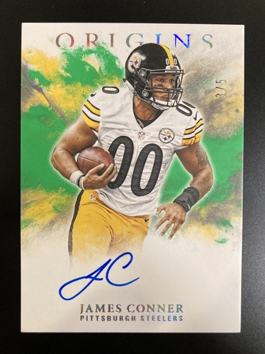 2017 Panini Origins James Conner Rookie Auto #RA-JC Steelers RC On Card ...