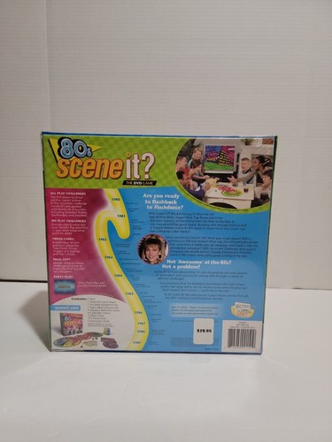 Scene It '80s (Deluxe Edition) (DVD / HD Video Game, 2009) for sale ...