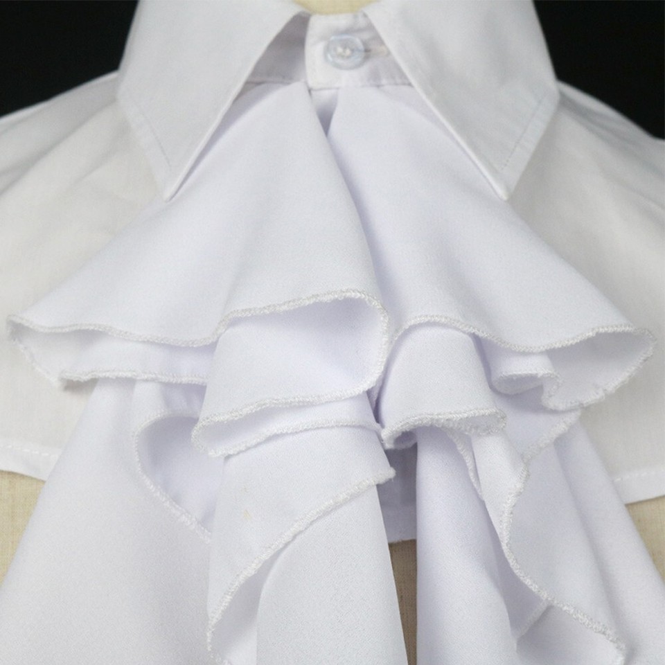 Retro Steampunk Collar Victorian Renaissance Detachable Ruffled ...