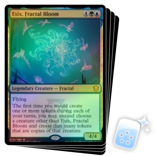 FOIL ESIX, FRACTAL BLOOM X4 Commander 2021 Magic MTG MINT CARD | eBay