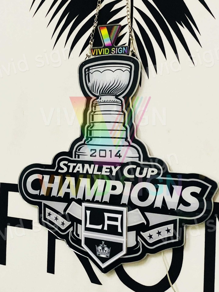 2014 Champions Los Angeles Kings 3D LED 17" Neon Sign Lamp Light Beer ...